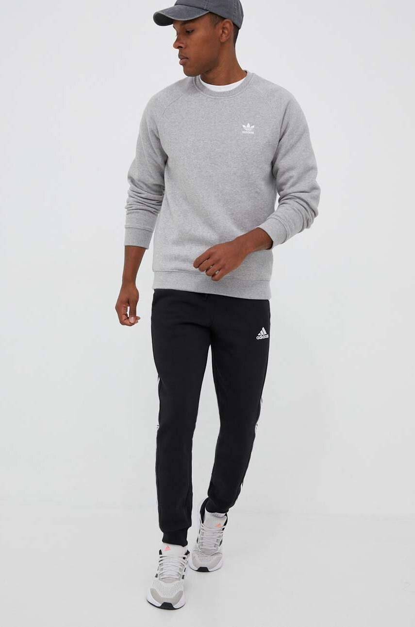 adidas Originals bluza Trefoil Essentials męska kolor szary melanżowa ...