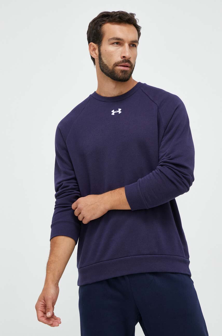 Under Armour bluza męska kolor granatowy gładka 1379755 | Answear.com