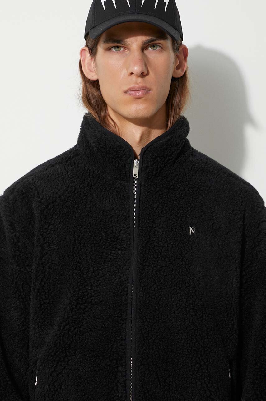 Represent sweatshirt Fleece Zip Through men's black color at PRM US