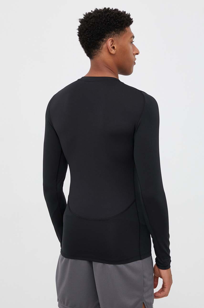 adidas Performance longsleeve treningowy Techfit kolor czarny gładki ...