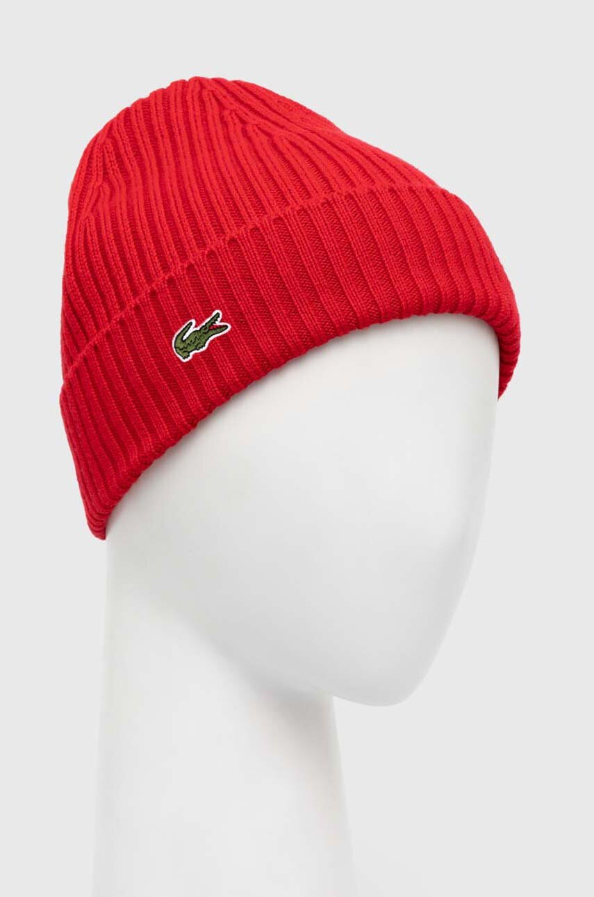 Lacoste wool beanie red color | buy on PRM