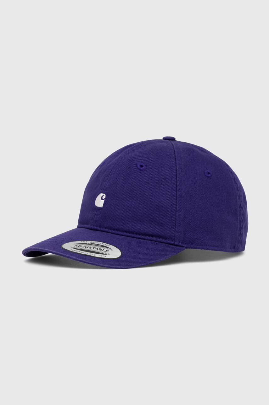 Carhartt WIP cotton baseball cap violet color at PRM US
