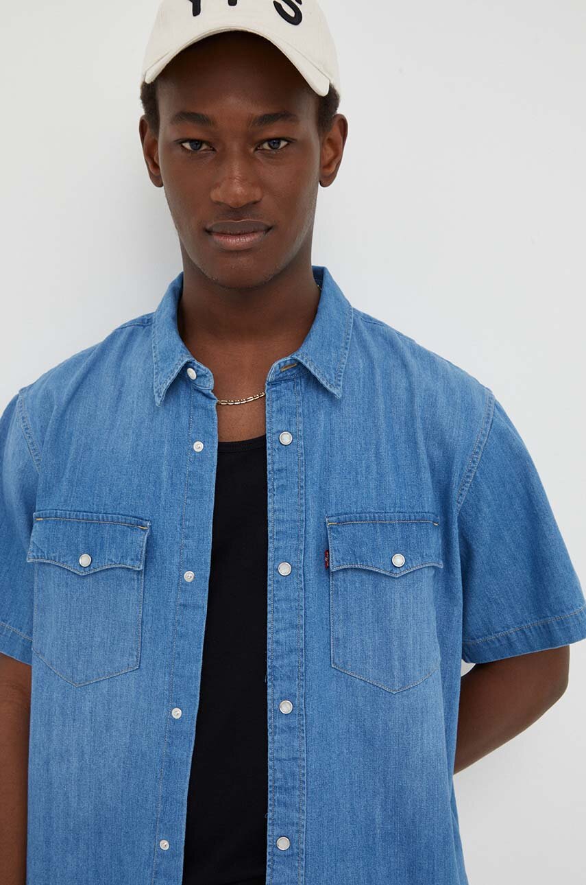 Τζιν πουκάμισο Levi's ανδρικό | ANSWEAR.gr