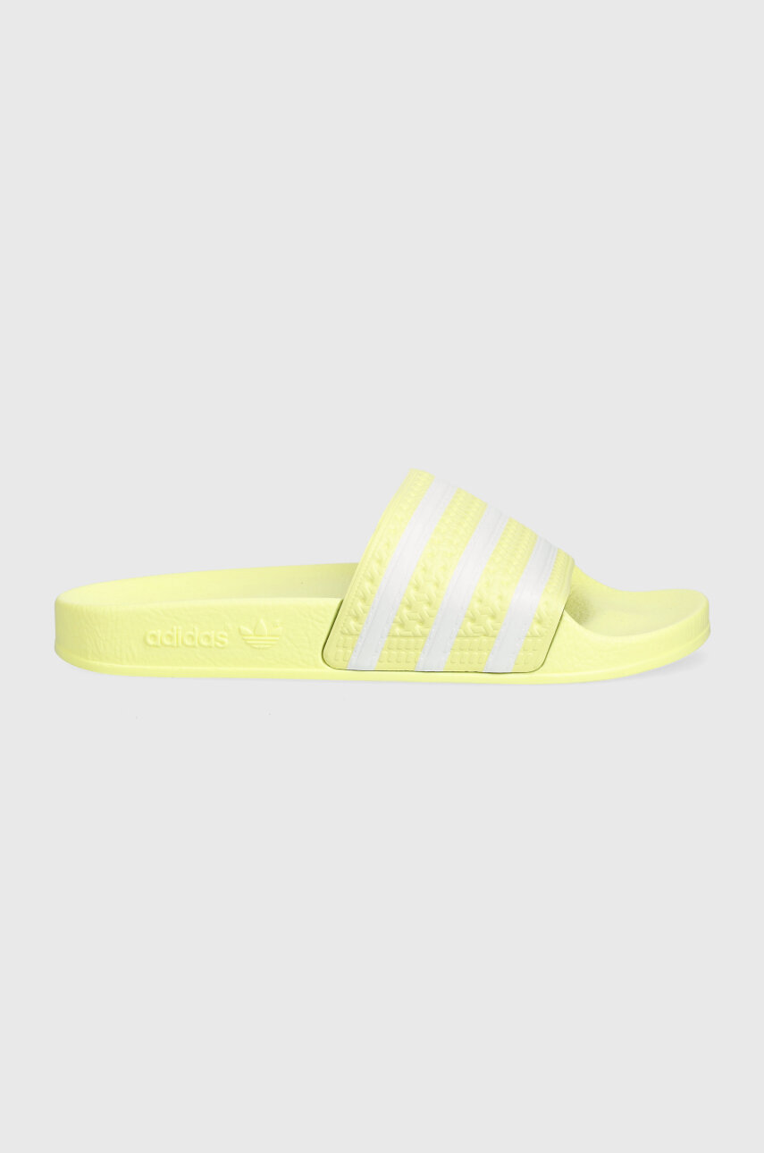 adidas Originals sliders women's yellow color buy on PRM