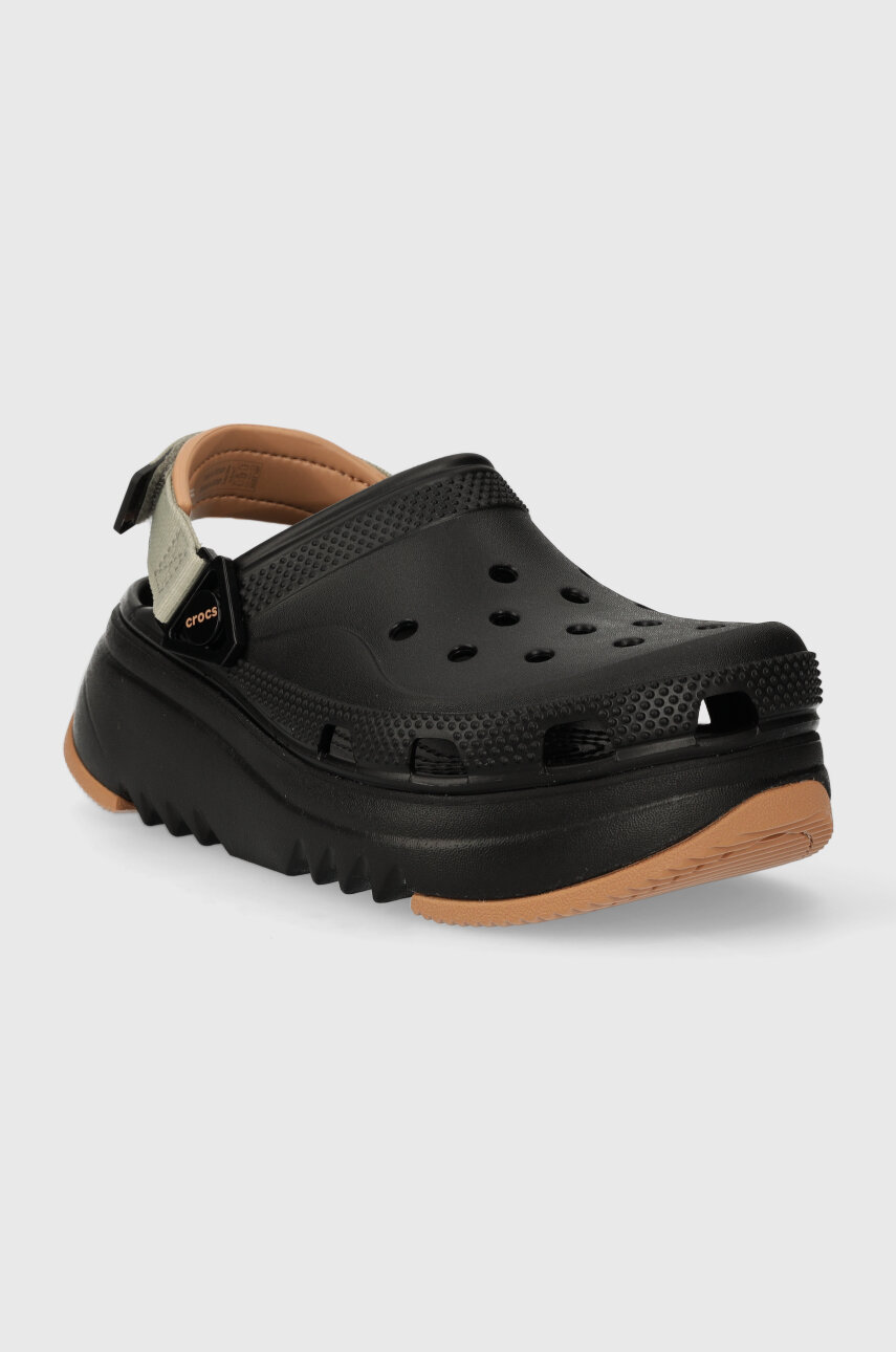Crocs klapki Classic Hiker Xscape damskie kolor czarny na platformie ...