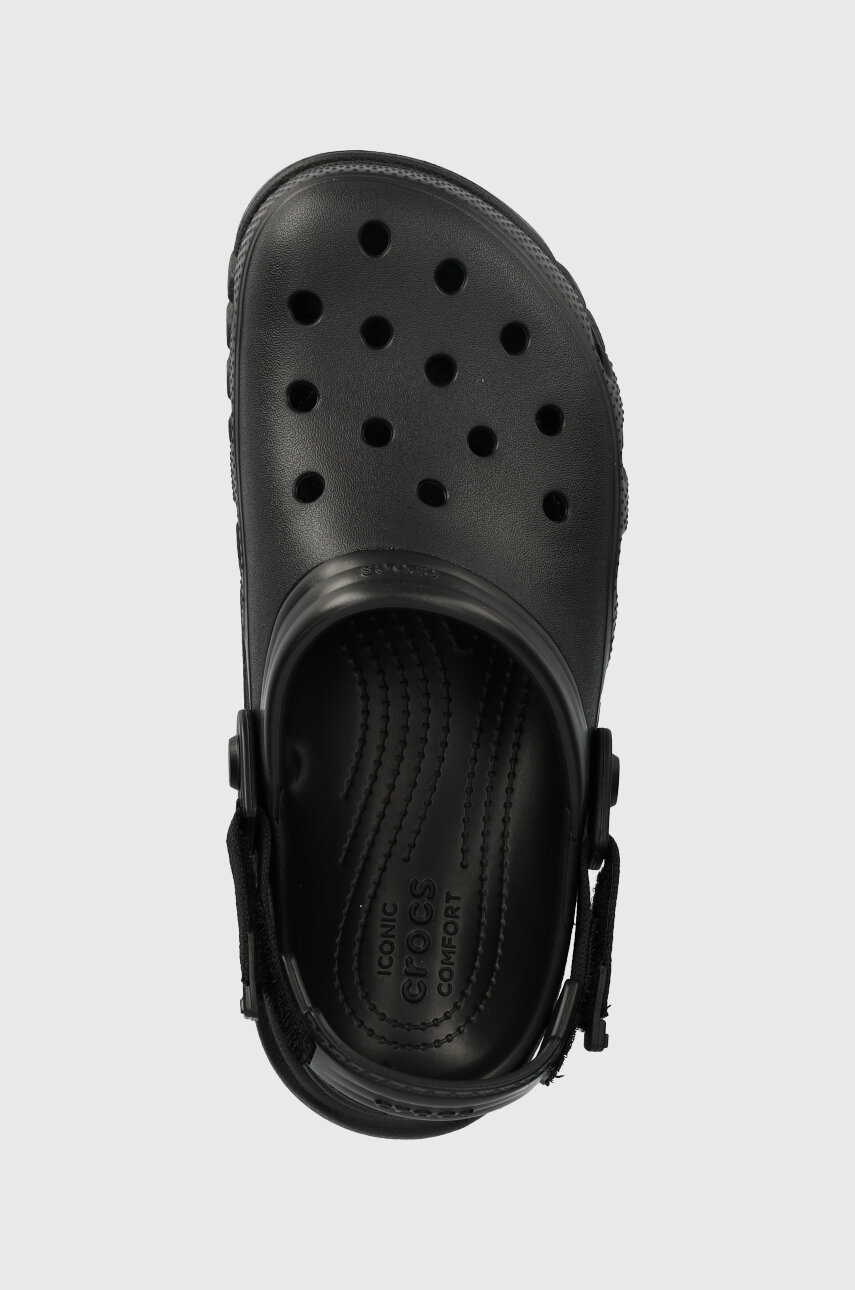 Crocs klapki Duet Max II Clog damskie kolor czarny na platformie 208776 ...