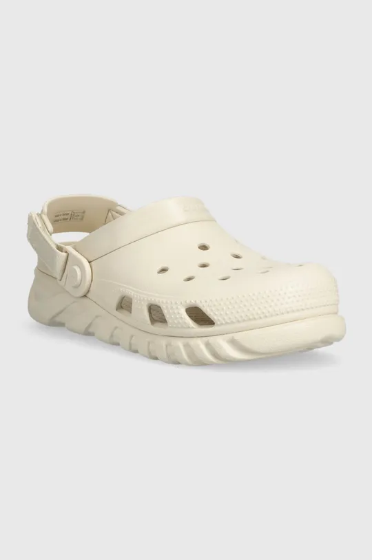 Crocs klapki Duet Max II Clog damskie kolor beżowy na platformie 208776 ...