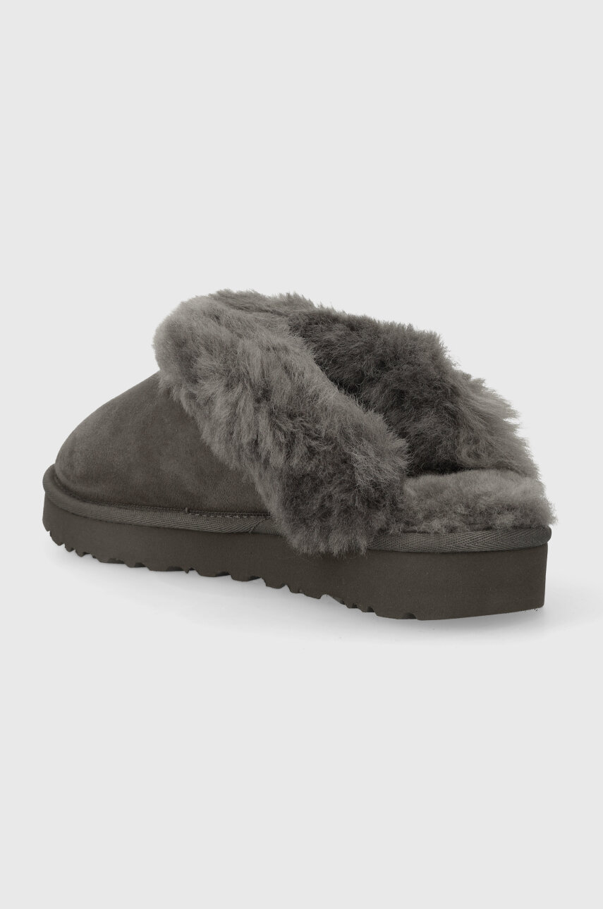 UGG suede slippers W CLASSIC SLIPPER II gray color 1130876 CHRC at PRM US
