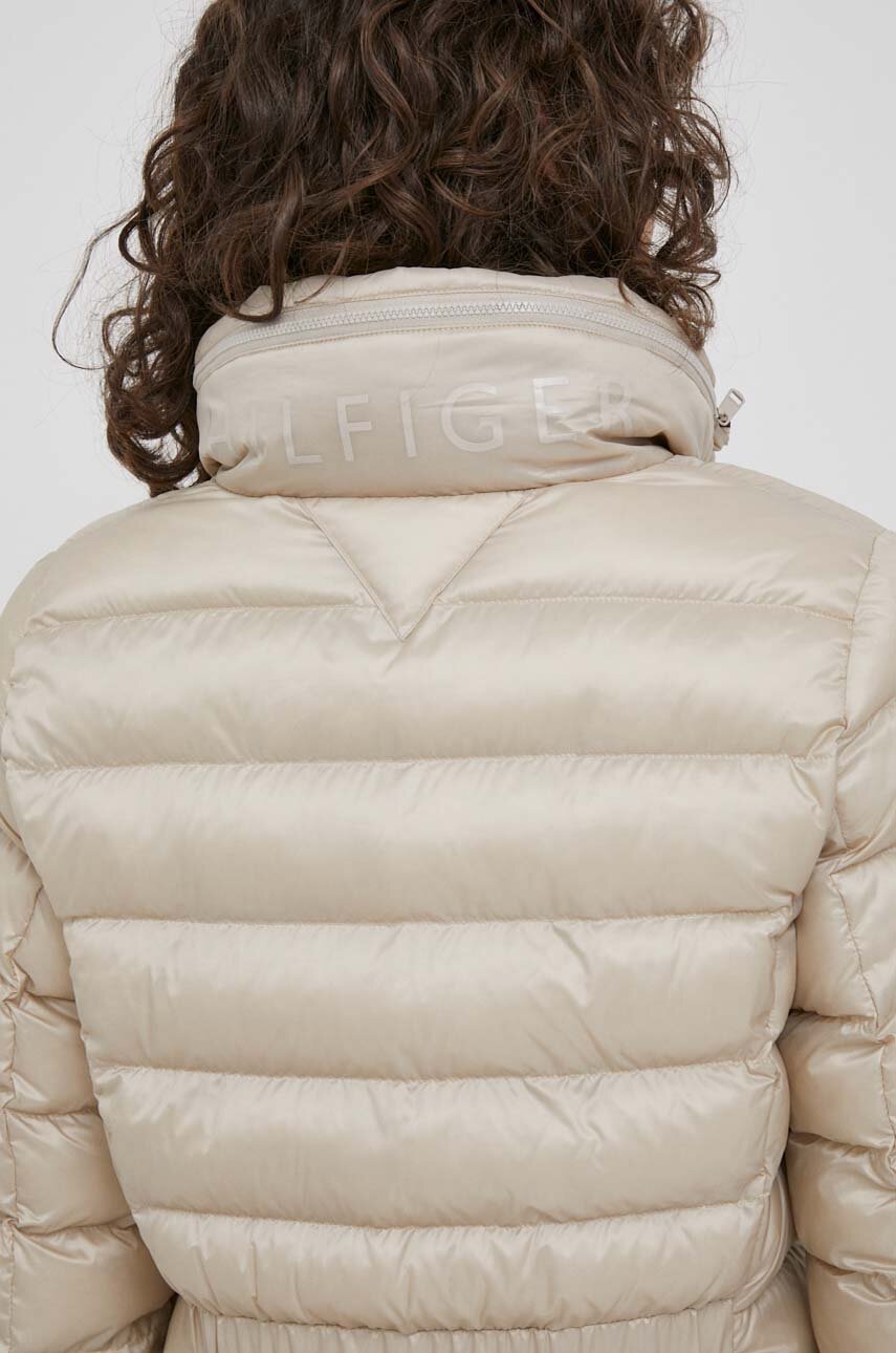 Куртка Tommy Hilfiger жіноча колір бежевий перехідна | ANSWEAR.ua