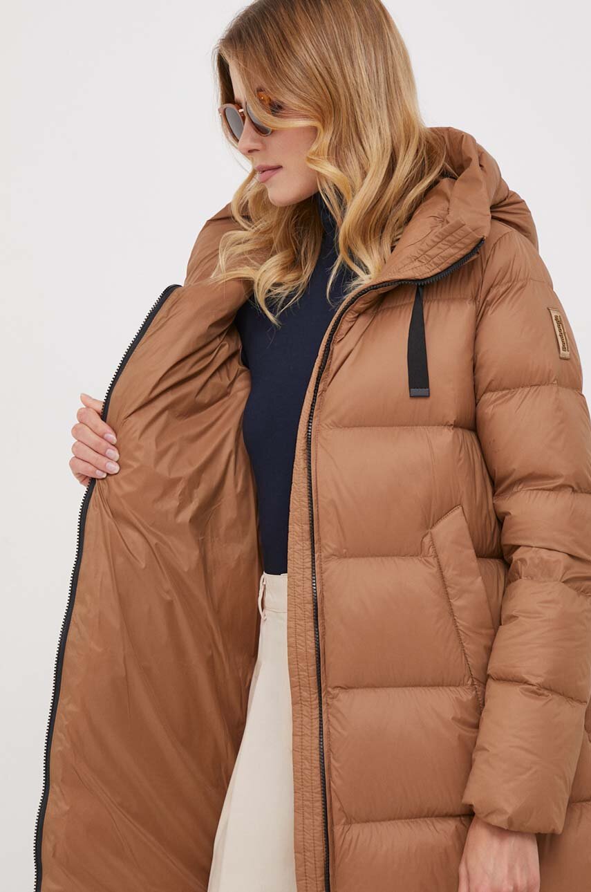 Bomboogie kurtka puchowa damska kolor brązowy zimowa | Answear.com