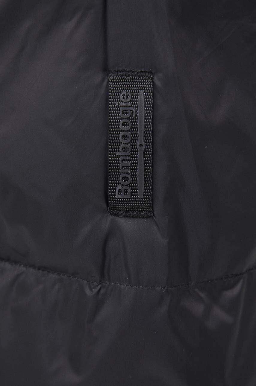 Páperová bunda Bomboogie Anvers dámska, čierna farba, zimná, oversize ...