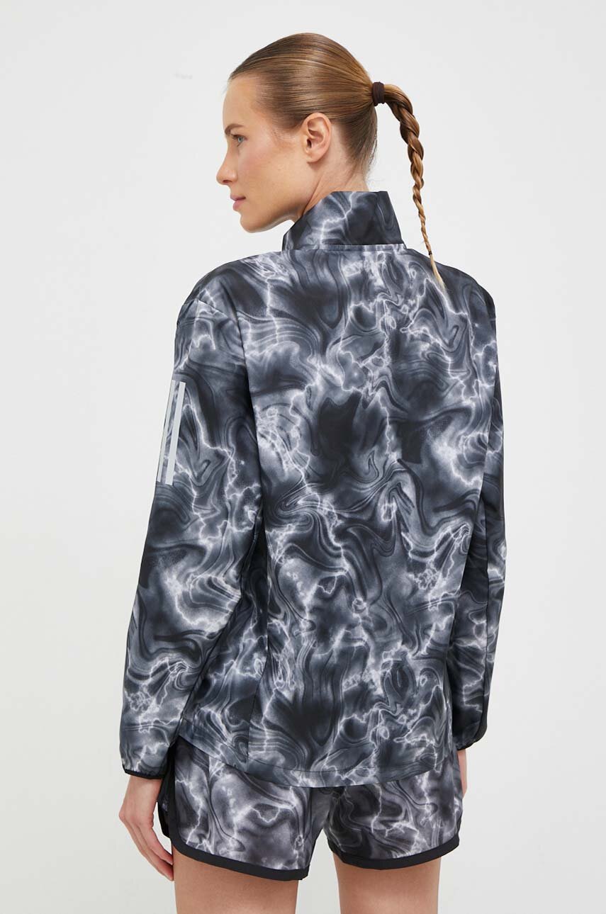 Αντιανεμικό adidas Performance Own the Run χρώμα: γκρι | ANSWEAR.gr