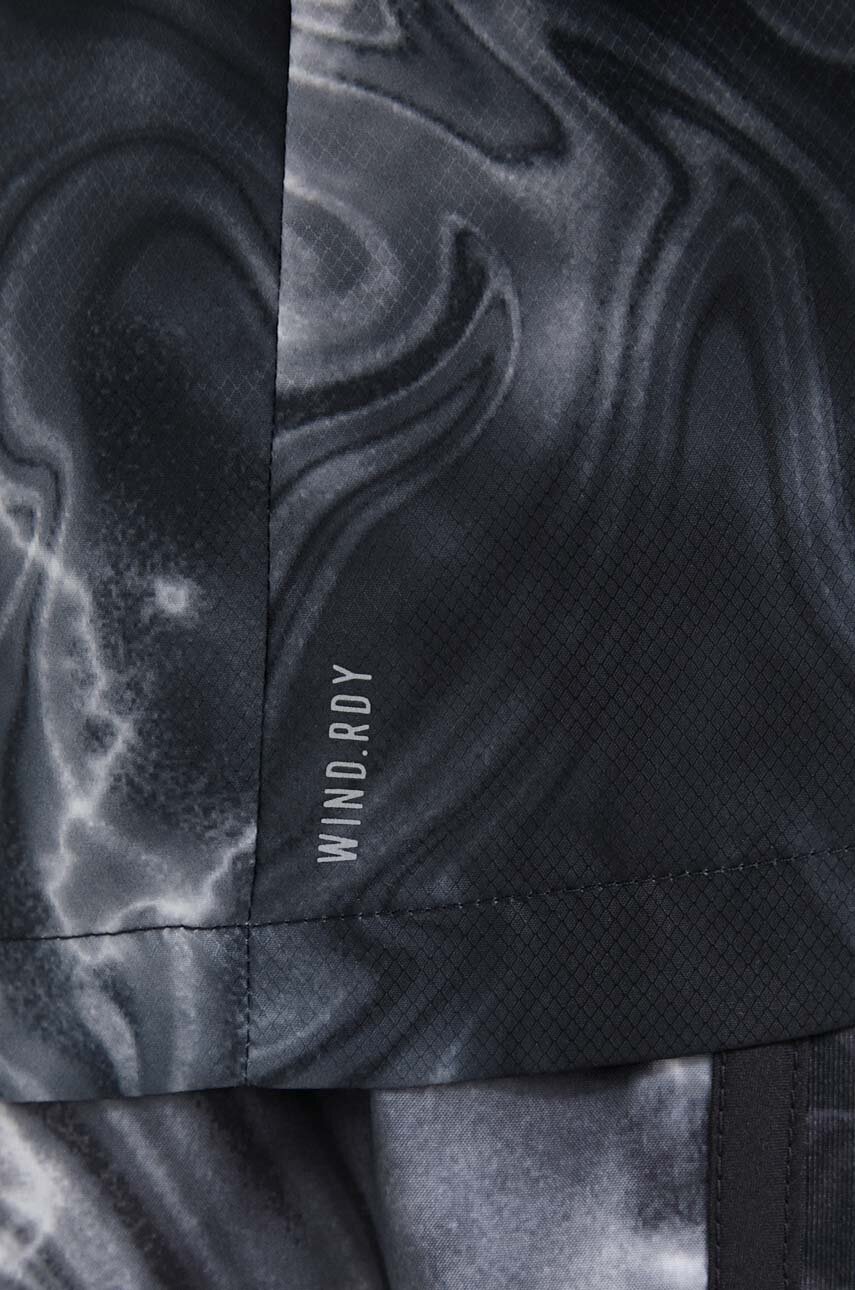 Vetrovka adidas Performance Own the Run šedá farba, prechodná | ANSWEAR.sk