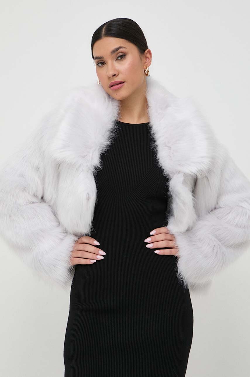 Куртка Patrizia Pepe жіноча колір білий перехідна oversize | ANSWEAR.ua