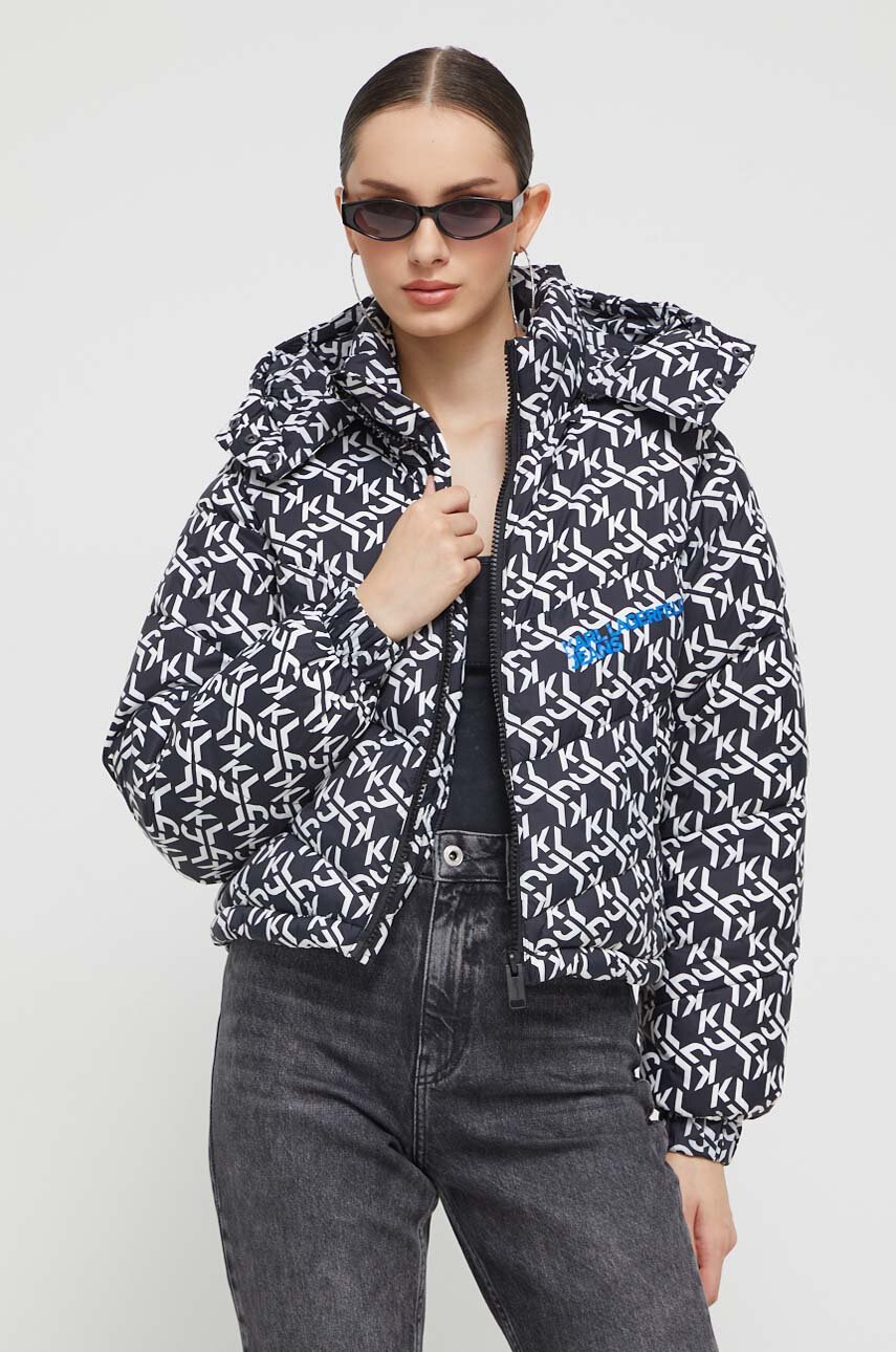 Karl Lagerfeld Jeans kurtka damska kolor czarny zimowa | Answear.com