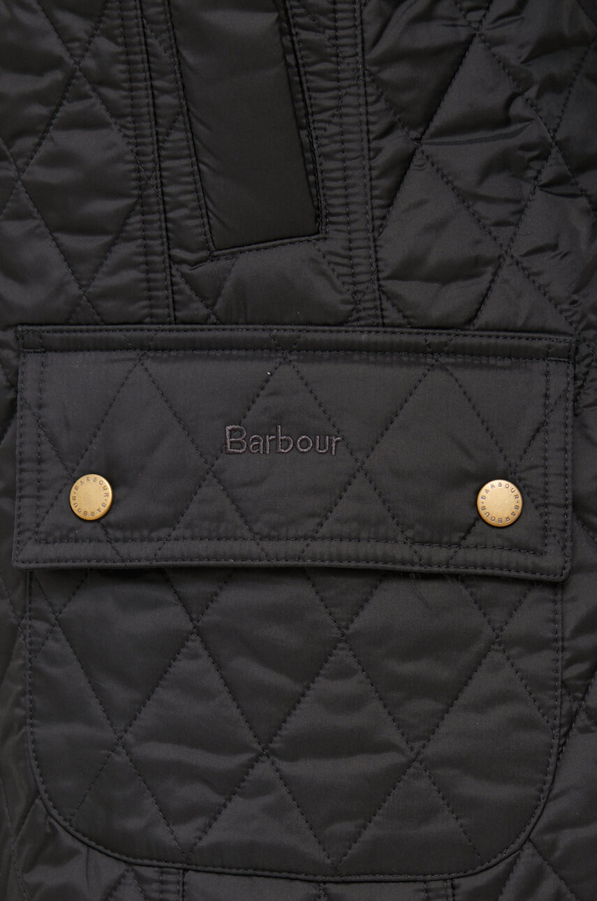 Jakna Barbour Beadnell Quilt za žene, boja: crna, za prijelazno ...