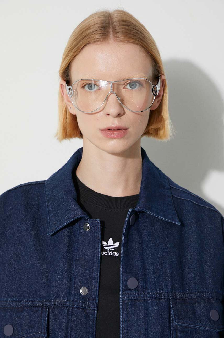 adidas Originals denim jacket women's navy blue color IN0265 at PRM US