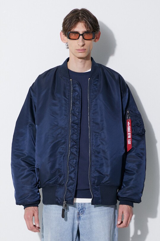 Alpha Industries jacket Bomber & Flightjackets MA-1 men's navy blue ...