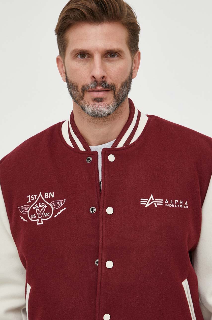Alpha Industries geaca bomber Varsity Air Force Jacket barbati ...