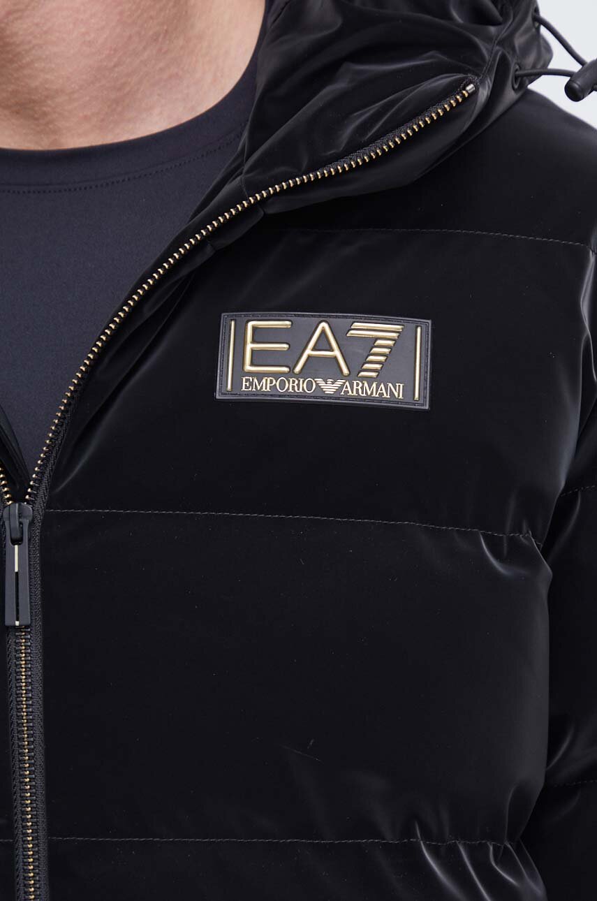 Куртка EA7 Emporio Armani чоловіча колір чорний зимова | ANSWEAR.ua
