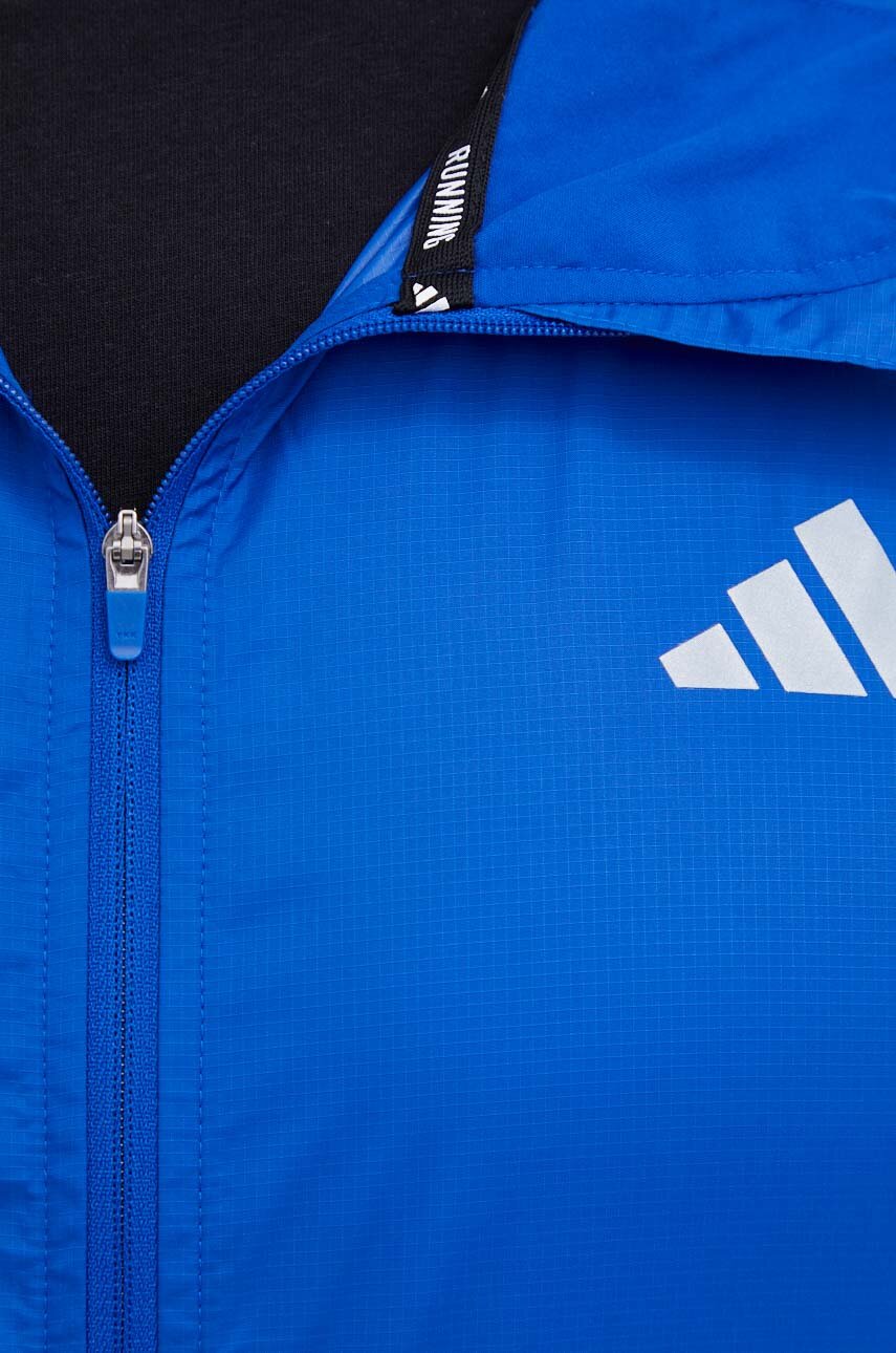 adidas Performance wiatrówka Own the Run kolor niebieski przejściowa ...