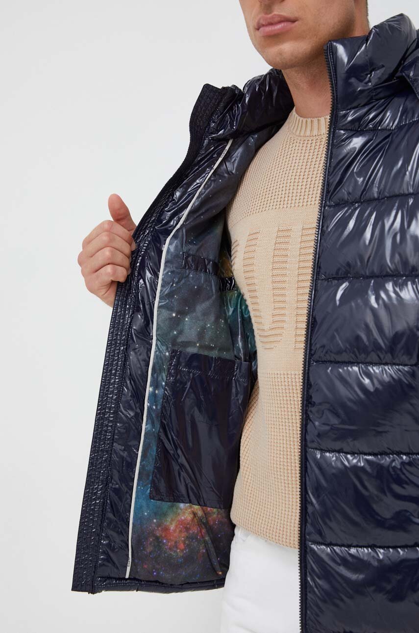 Guess kurtka męska kolor granatowy zimowa | Answear.com