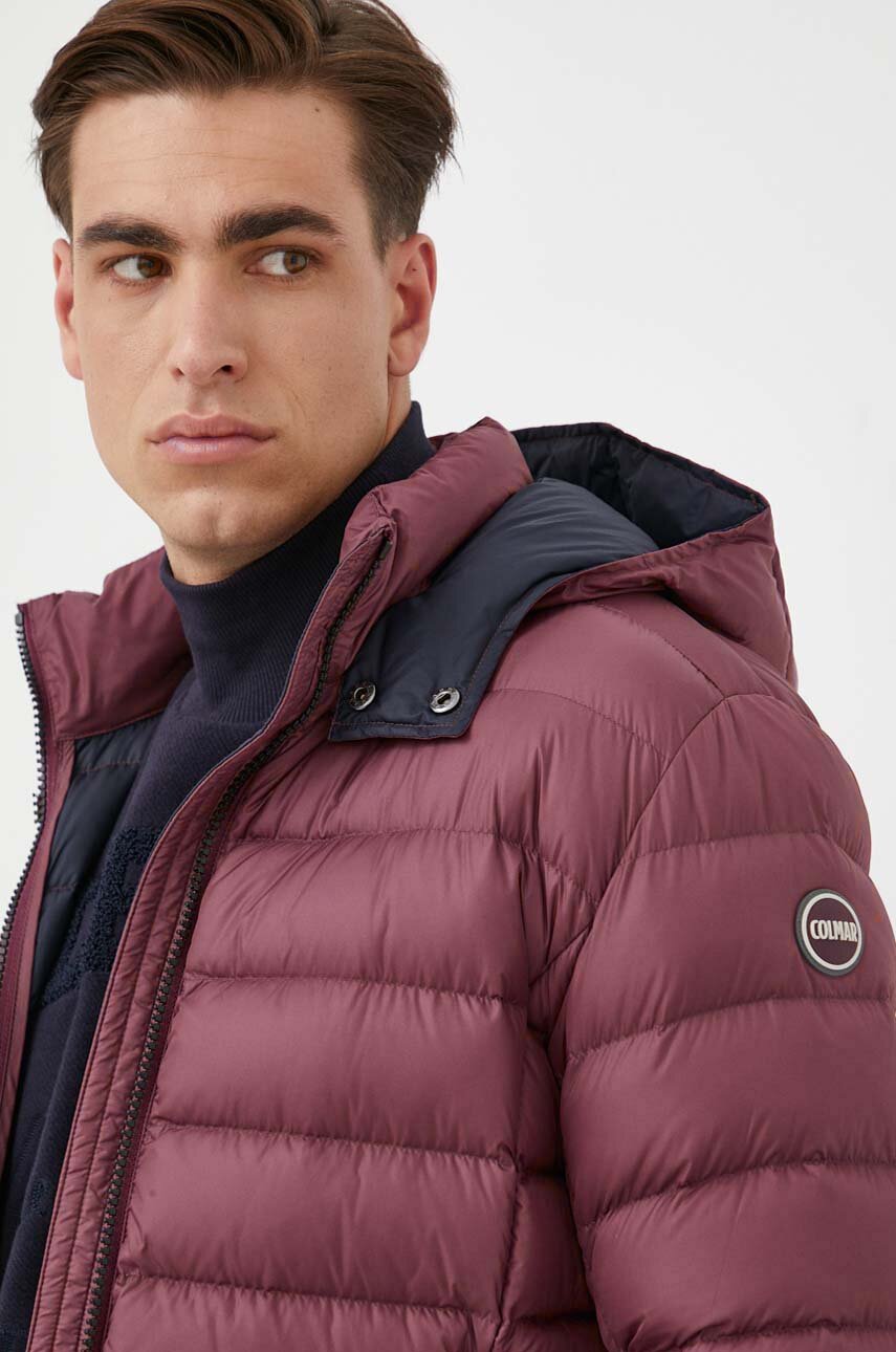 Colmar kurtka puchowa męska kolor bordowy zimowa | Answear.com