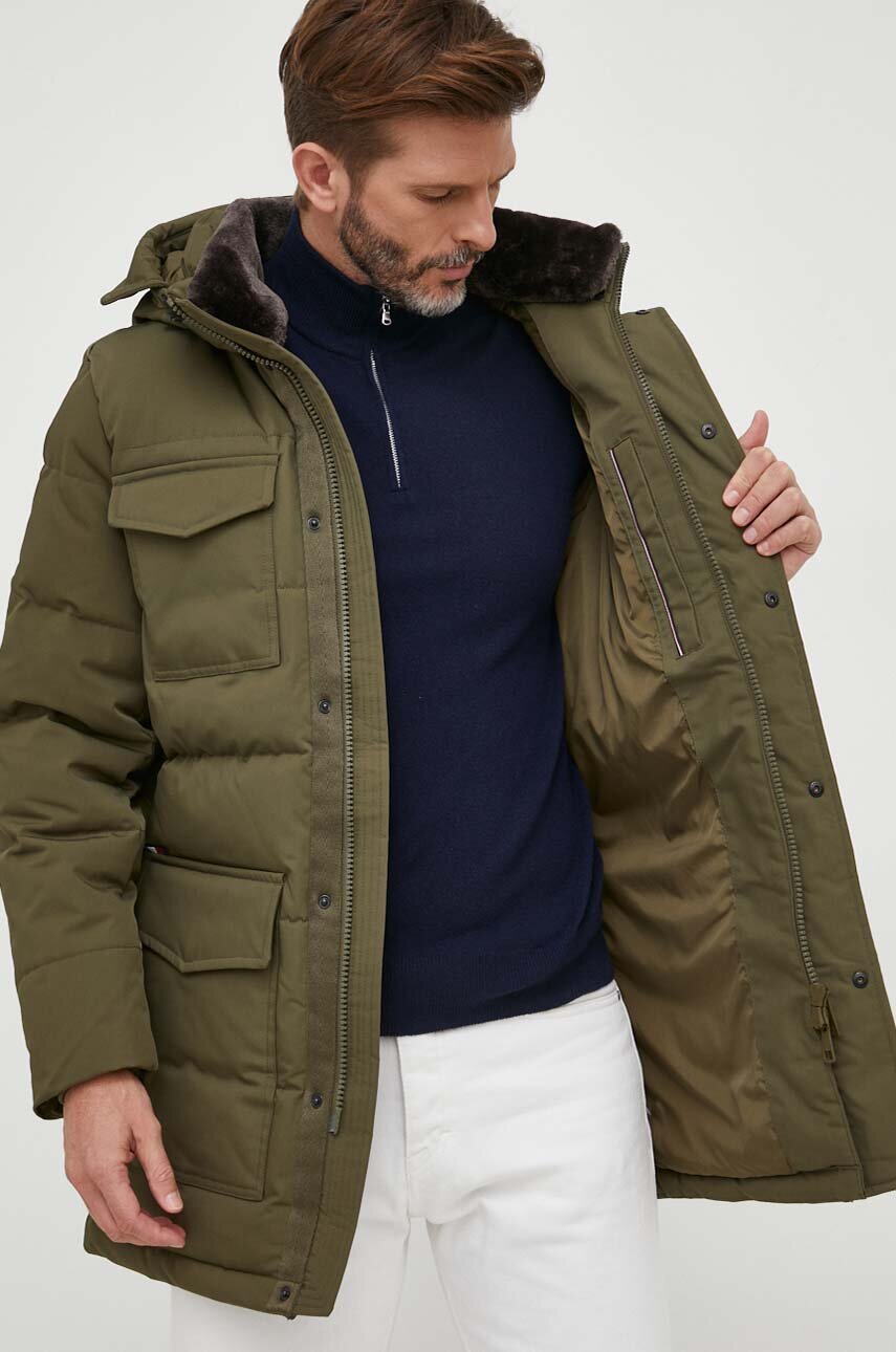 Куртка Tommy Hilfiger мужская цвет зелёный зимняя | ANSWEAR.ua