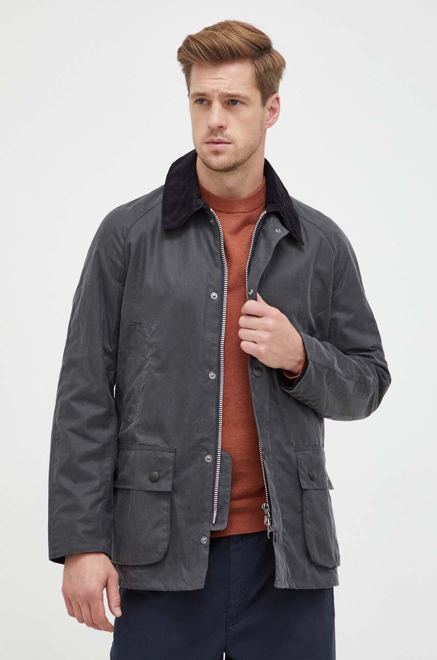 Barbour jacket men's gray color at PRM US