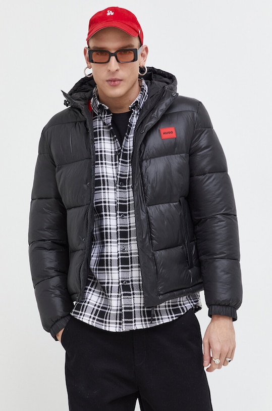 Куртка HUGO мужская цвет чёрный зимняя | ANSWEAR.ua