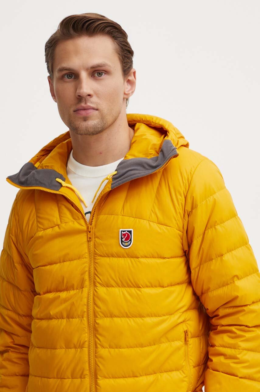 Fjallraven down jacket Expedition Pack Down men's yellow color at PRM US