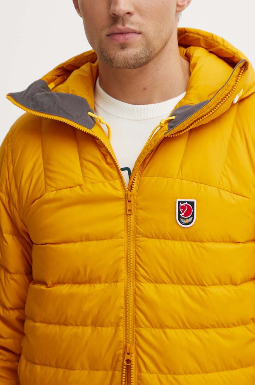 Fjallraven down jacket Expedition Pack Down men's yellow color at PRM US