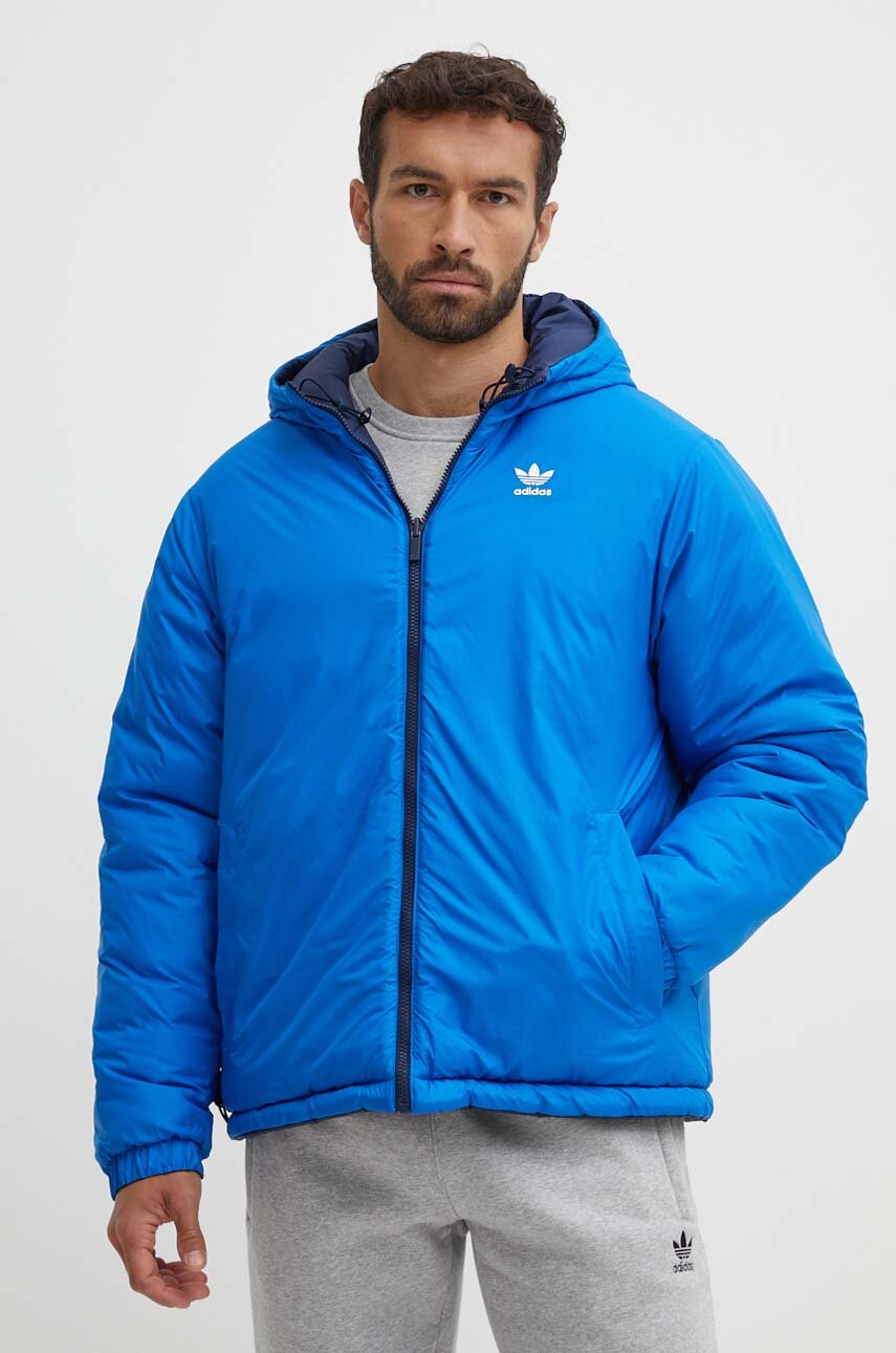 adidas Originals reversible jacket Adicolor Reversible men's blue color ...