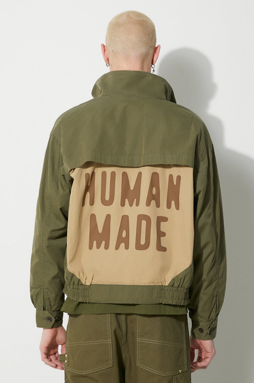 Human Made jacket Oxford Blouson men's green color HM26JK021 at PRM US