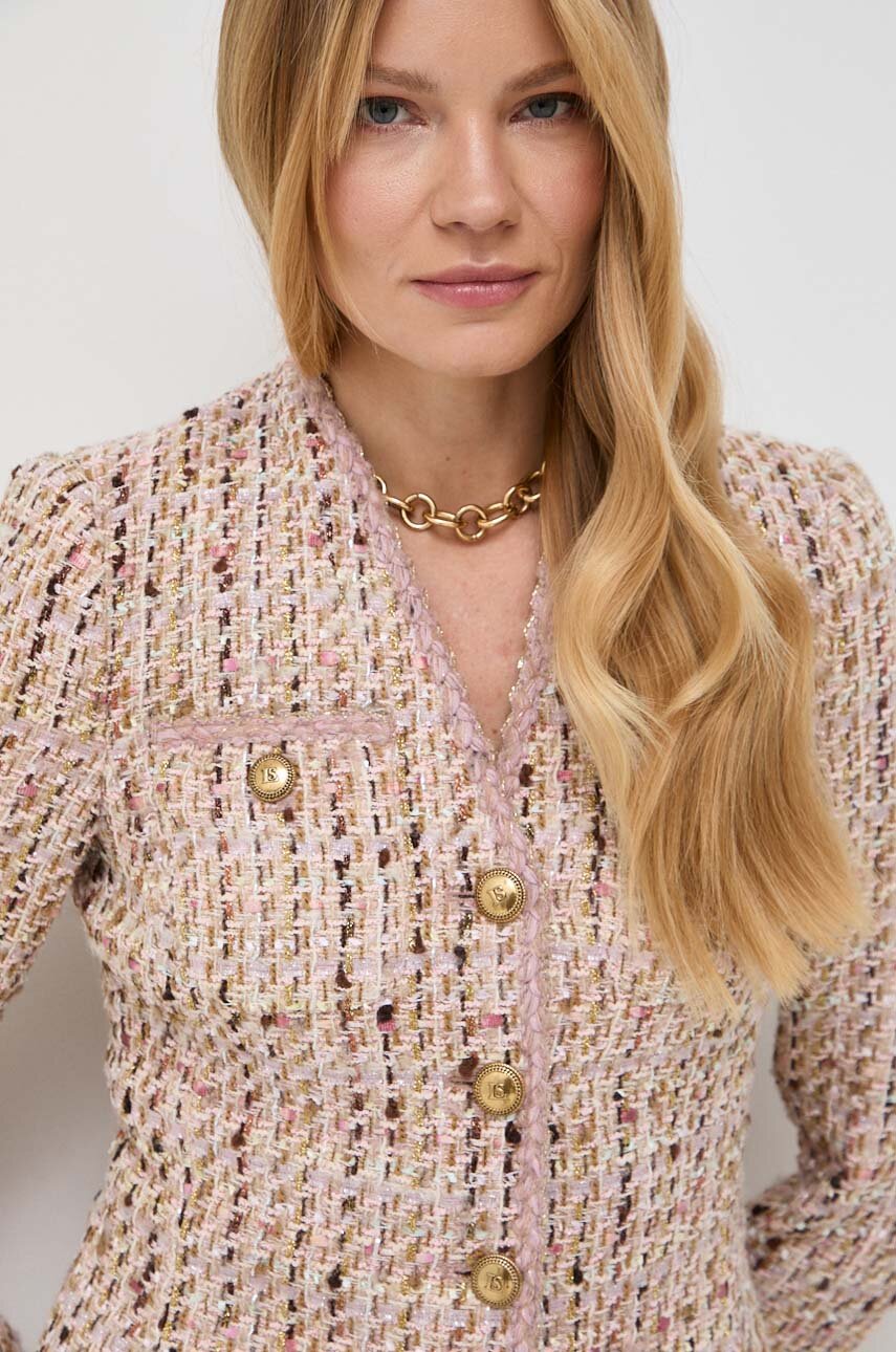 Sako s primjesom vune Luisa Spagnoli jednoredno zakopčavanje, s uzorkom ...