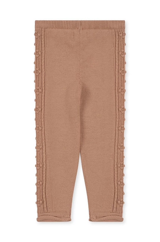 Konges Sløjd legginsy dziecięce kolor beżowy gładkie | Answear.com
