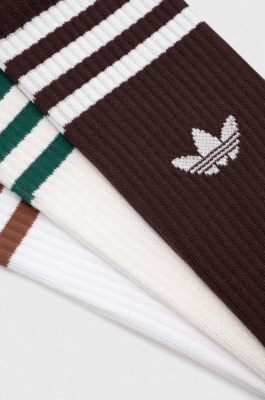 adidas Originals skarpetki 3-pack kolor beżowy | Answear.com
