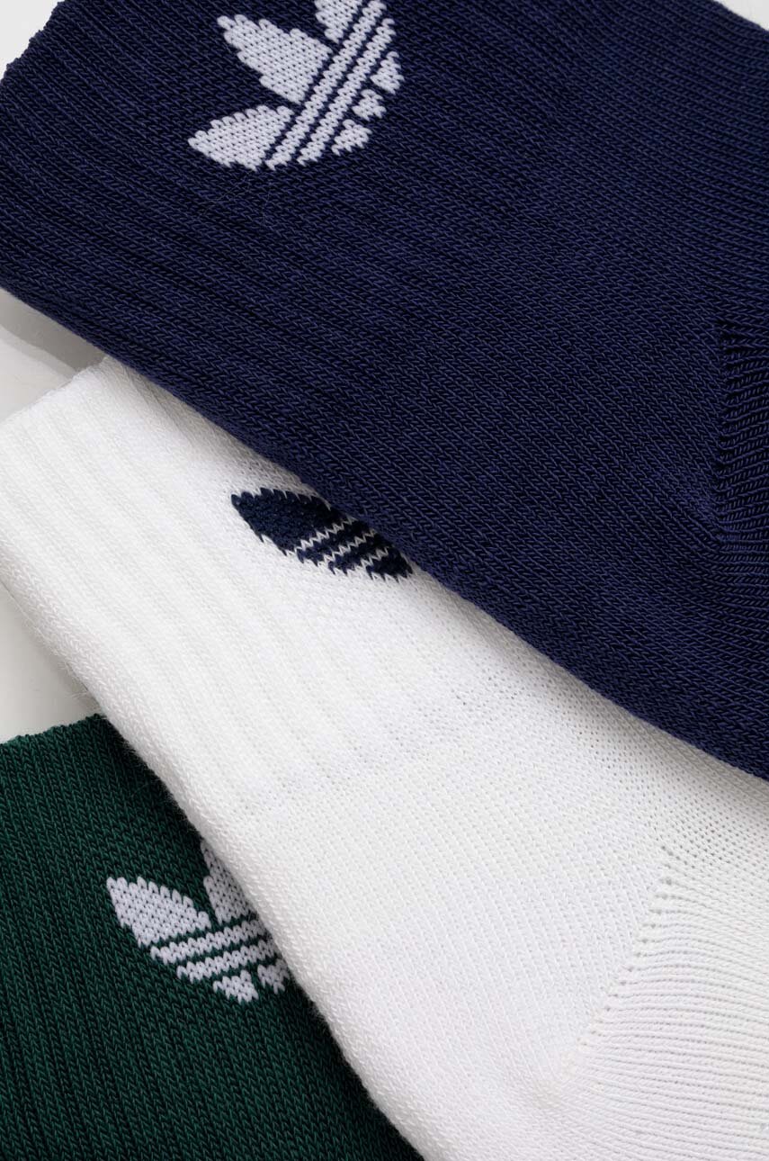 adidas Originals skarpetki 3-pack kolor biały | Answear.com