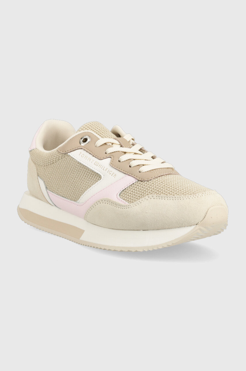 Кросівки Tommy Hilfiger ESSENTIAL MESH RUNNER колір бежевий FW0FW07381 ...