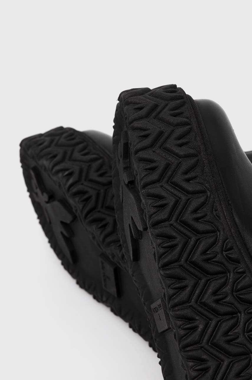 Patrizia Pepe kozaki skórzane damskie kolor czarny na platformie 8Y0057 L078 K103 | Answear.com