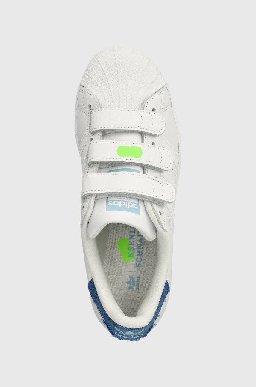 adidas Originals leather sneakers Superstar Ksenia Schnaider white ...
