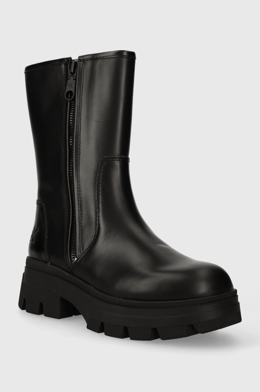Черевики Calvin Klein Jeans CHUNKY COMBAT ZIP BOOT WN жіночі колір ...
