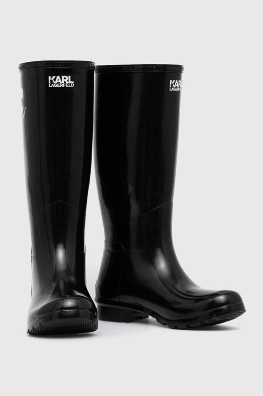 Karl Lagerfeld kalosze KALOSH NFT damskie kolor czarny KL47090N ...