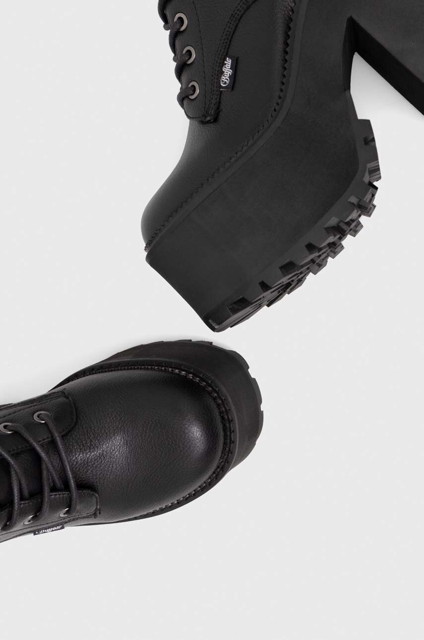 Μπότες Buffalo Killah Lace Up Hi χρώμα: μαύρο, 1622377 F30 | ANSWEAR.gr