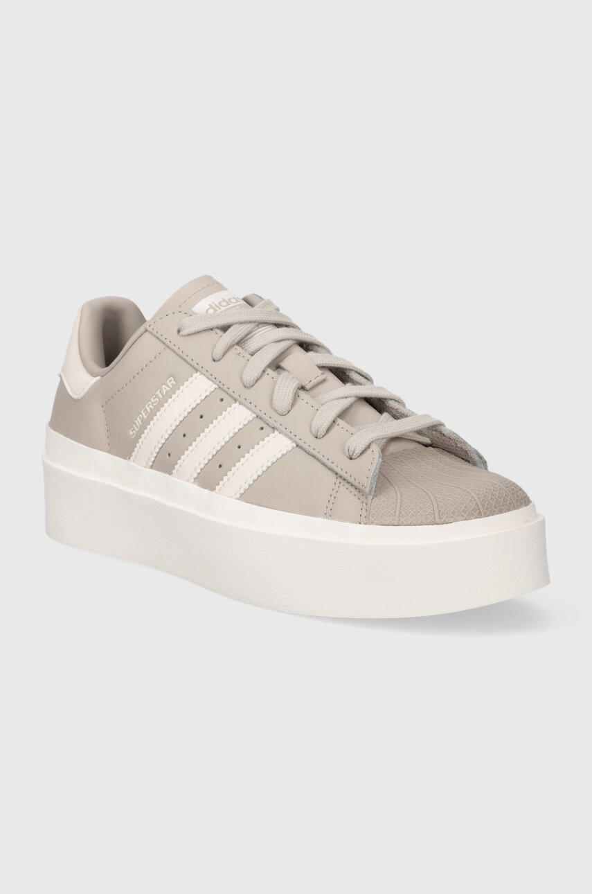 adidas Originals leather sneakers Superstar Bonega beige color IF7579 ...