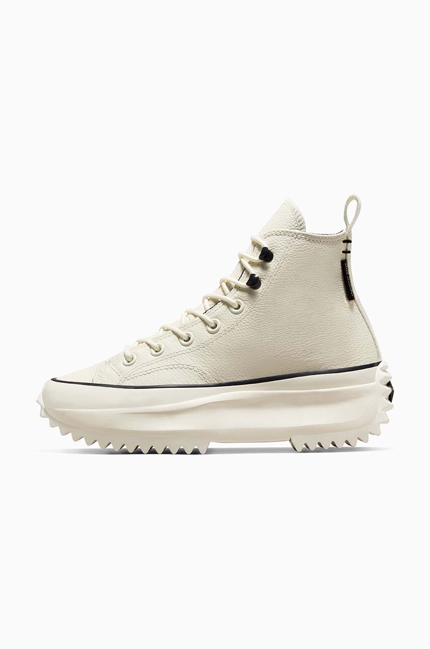 Converse trampki skórzane Run Star Hike damskie kolor beżowy A05389C w PRM