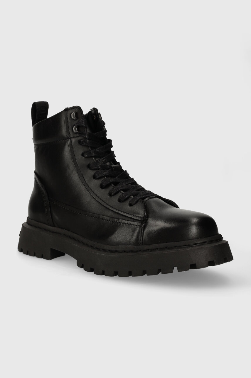 Tommy Jeans trapery TJM LACE UP BOOT męskie kolor czarny EM0EM01363 ...