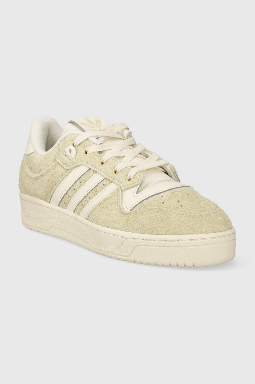 adidas Originals sneakers din piele Rivalry 86 Low culoarea bej, IE4877 ...
