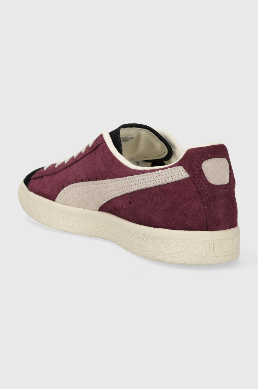 Puma suede sneakers Clyde OG maroon color at PRM US