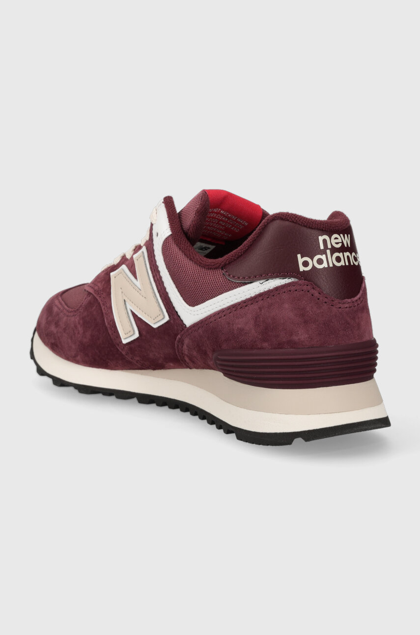 New Balance sneakers 574 maroon color at PRM US